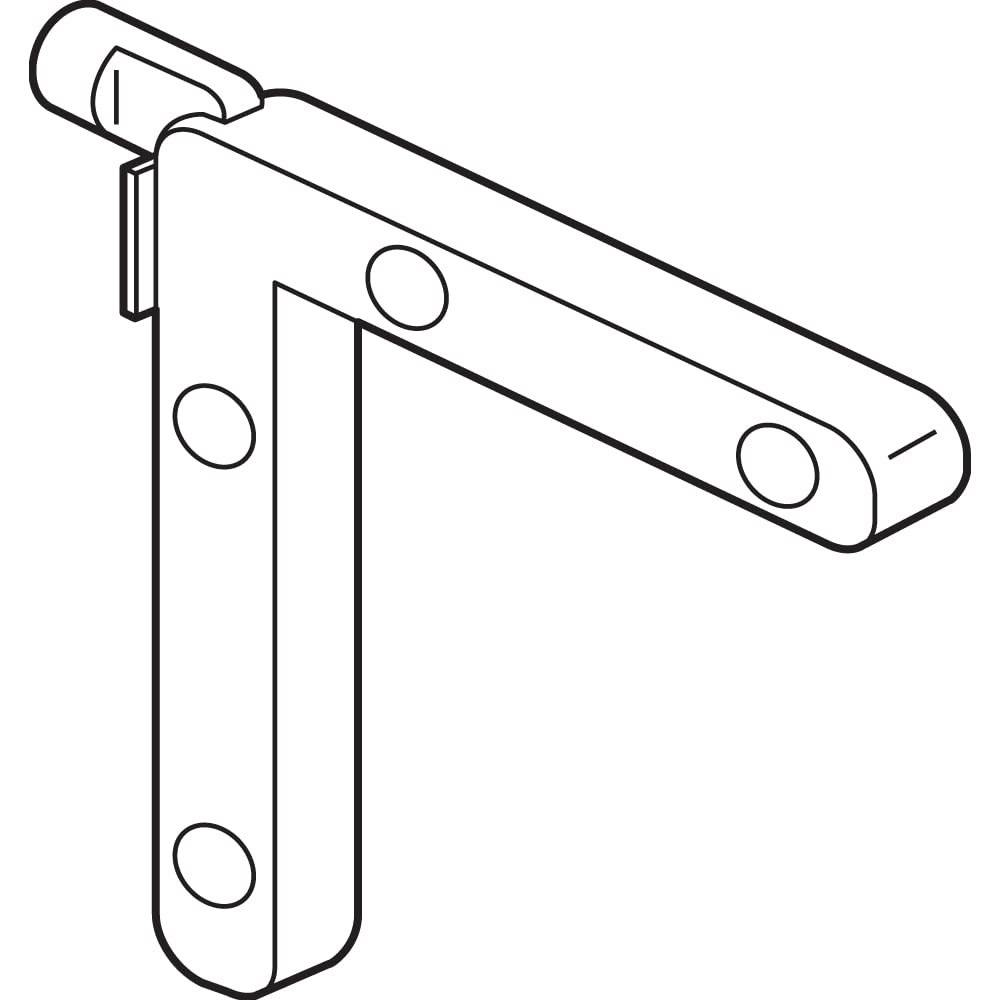 Make-2-Fit PL 14997, White Nylon (20-pack) Tilt key, Unfinished