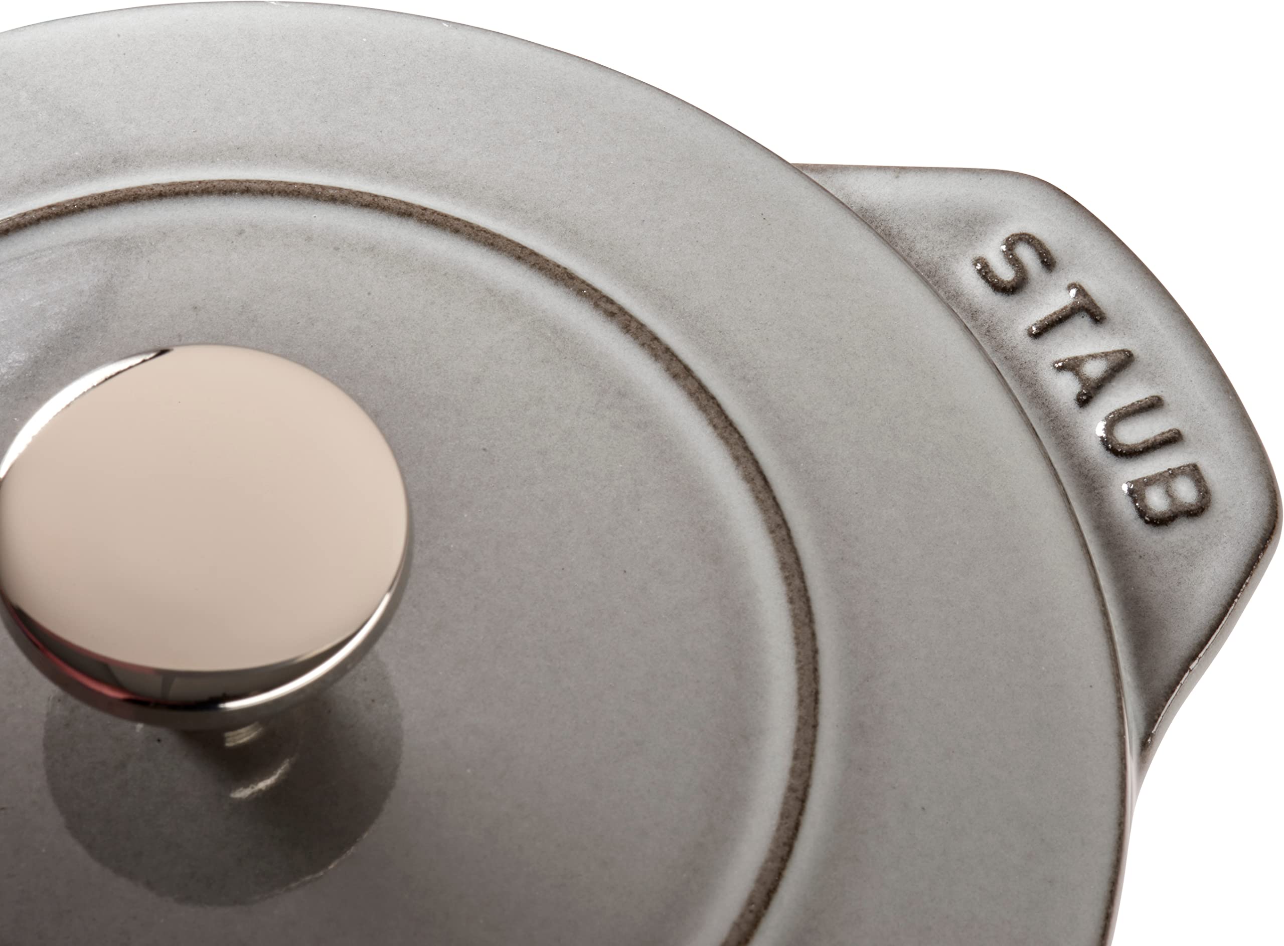 Staub Cast Iron 1.5-qt Petite French Oven - Graphite Grey, Made in France