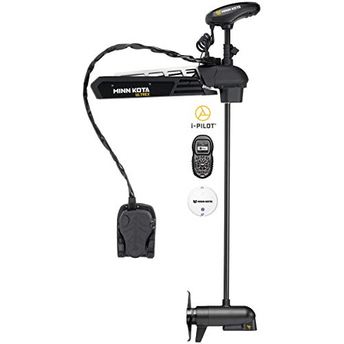 Minn Kota 1368872 Ultrex Freshwater Cable & Electric-steer Bow-Mount Motor with MEGA Down Imaging, Digital Maximizer & i-Pilot GPS, 112 lbs Thrust, 60" Shaft