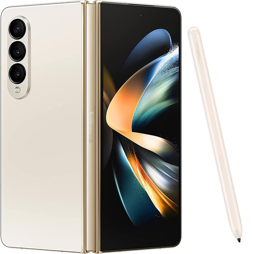 Z Fold 4 S Pen Fold Edition Stylus Pen Replacement Compatible for Samsung Galaxy Z Fold 4 and Z Fold 3 Phone Only +Tips/Nibs (Beige)