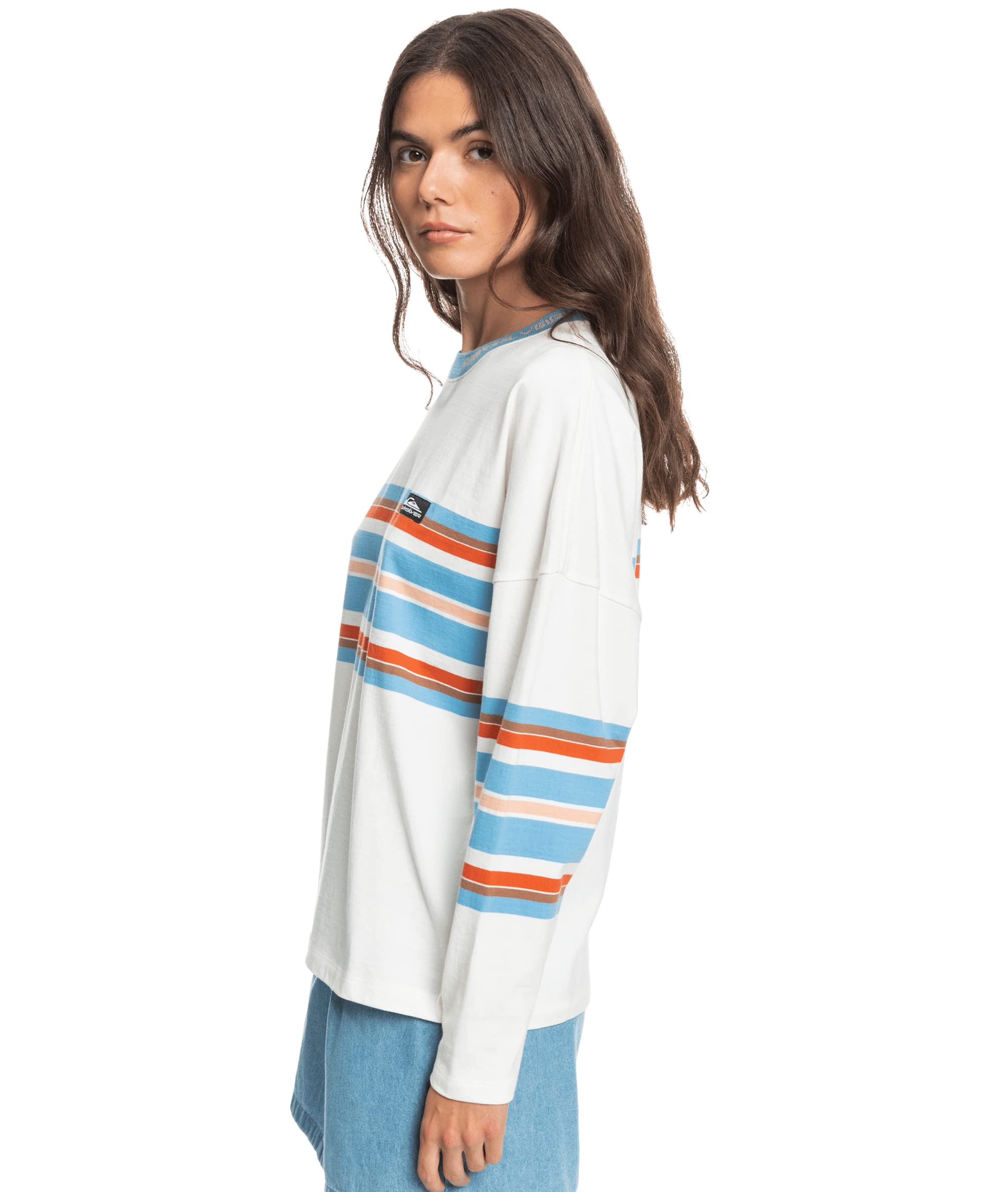 Quiksilver Women's Spot Explorer Long Sleeve T-Shirt for Women (Small, Lily White)