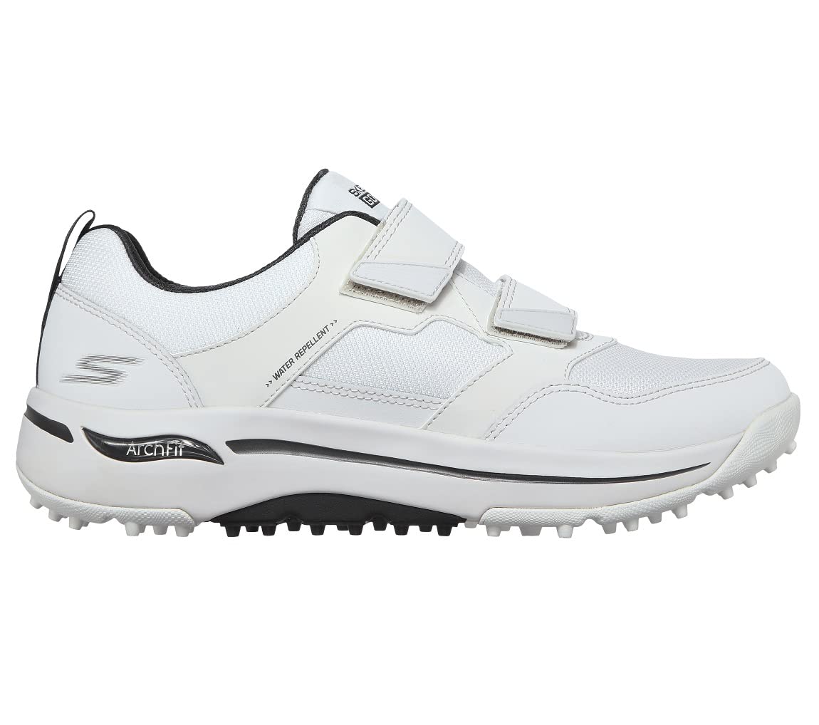 Skechers Men's Arch Fit Golf Shoe Sneaker, White/Navy 2 Strap, 11 Wide
