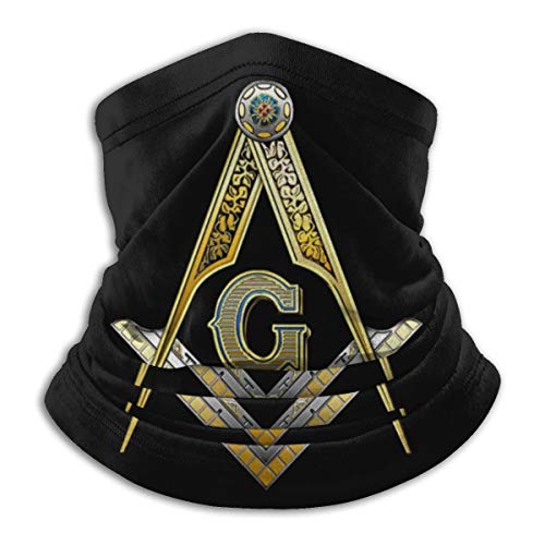 Master Mason Masonic Jewe Face Mask Bandanas Scarf Neck Warmer Balaclava Headband for Dust Outdoors Sports Sun, Cold Protection