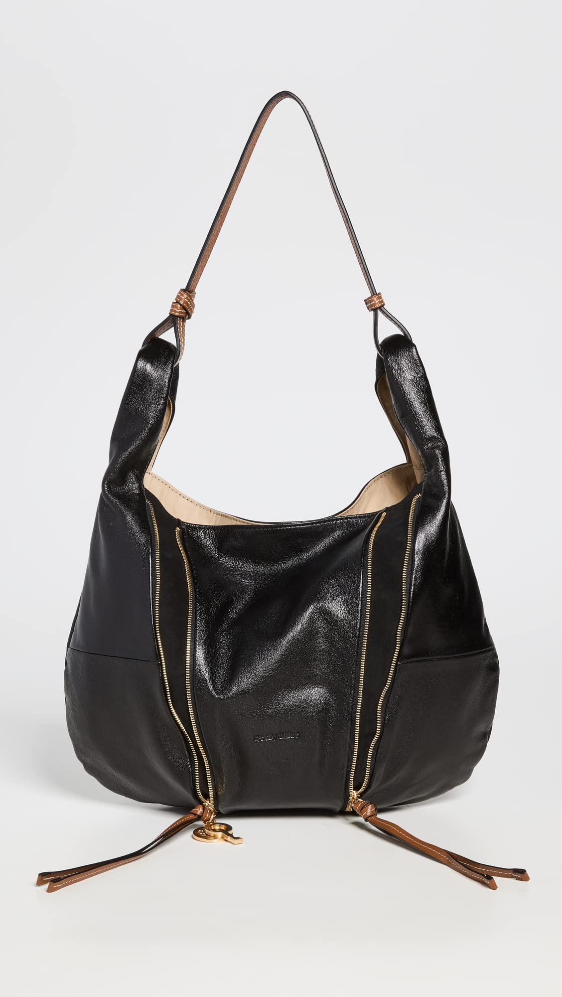 See by Chloe Women's Indra Hobo Bag, Black, One Size