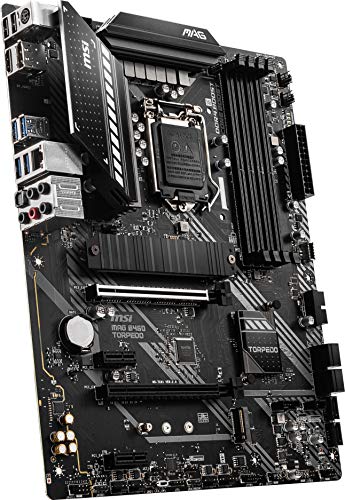 MSI MAG B460 Torpedo Gaming Motherboard (ATX, 10th Gen Intel Core, LGA 1200 Socket, DDR4, CFX, Dual M.2 Slots, USB 3.0, 2.5G LAN, DP/HDMI)