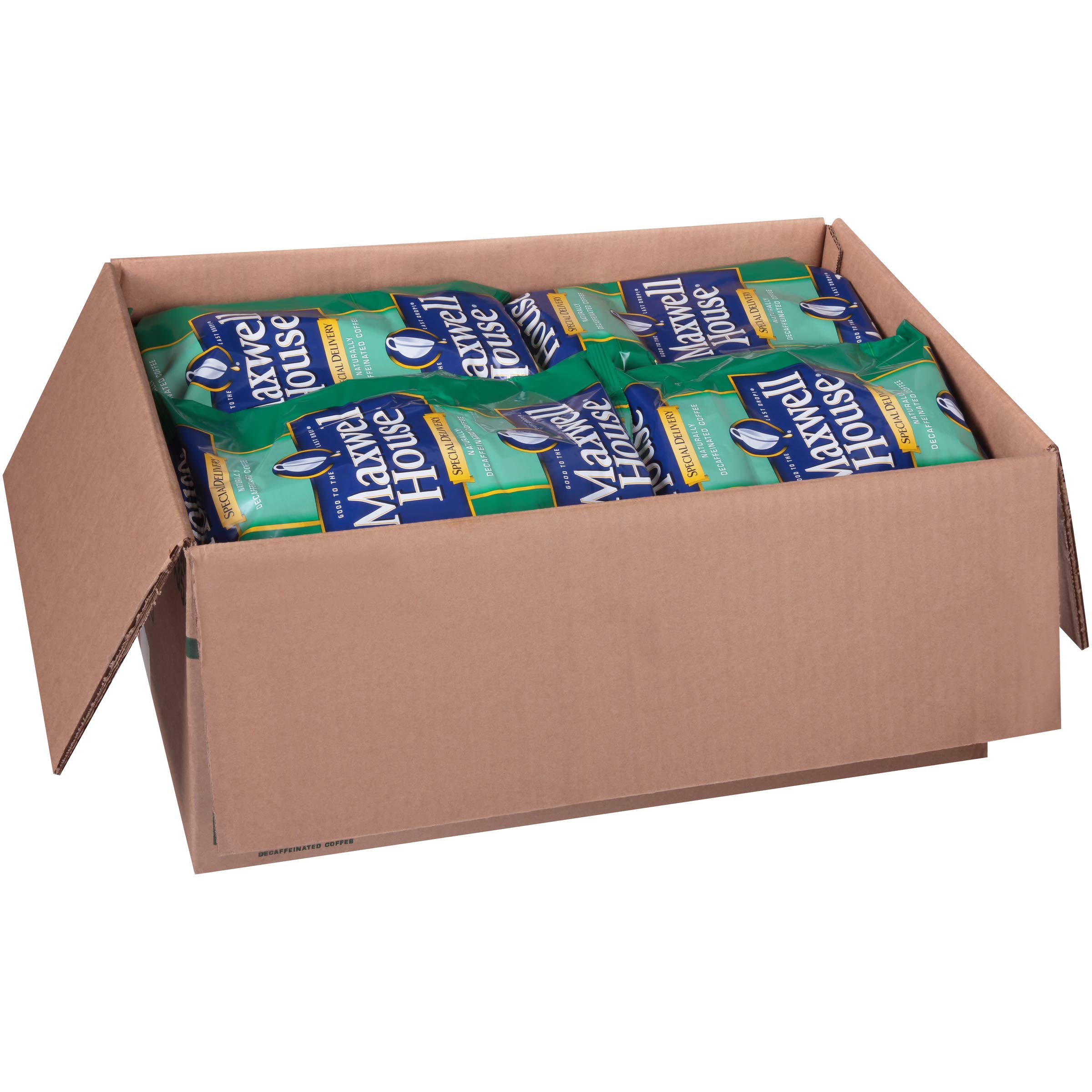 Maxwell House Special Delivery Shy Roast Decaf Coffee (1.5oz Bags, PAck of 112)