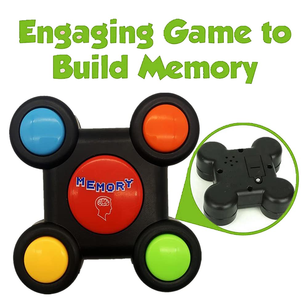 toyofmine Memory Game Brain Teaser Puzzles Handheld Games with Lights - Competitive Maze Challenge Gameplay -Cognitive Developmental Brain Teaser Puzzle Toy for Kids Ages 4-8