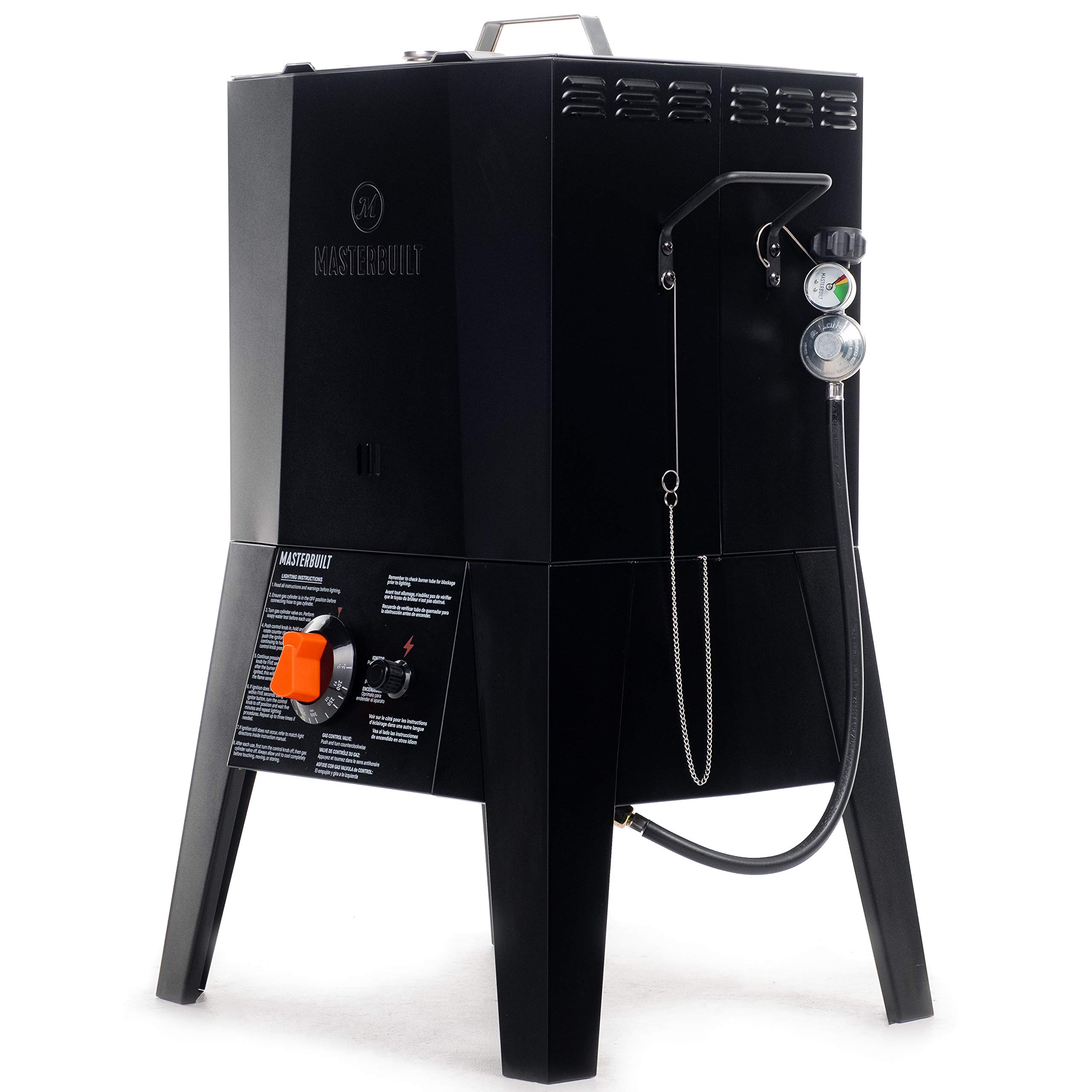 Masterbuilt MB20020120 Propane Thermostat Control Fryer, Black