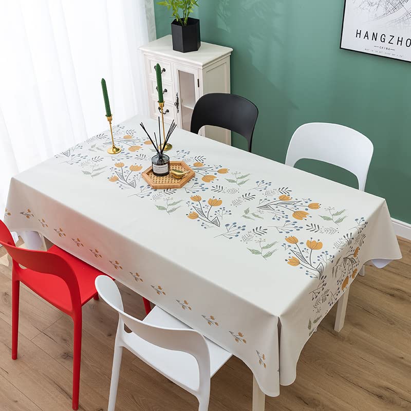 Small Fresh Fashion Simple Tablecloth, Waterproof Tablecloth Rectangle Cute Light Luxury Coffee Table Table mat A18 140x160cm