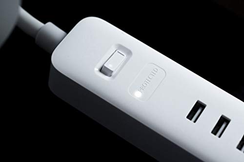 WYZE Surge Protector, 3 USB Ports, 3-Outlets, 15A Overload Protection, 4ft Power Cord, Work from Home, UL and FCC Certified, White