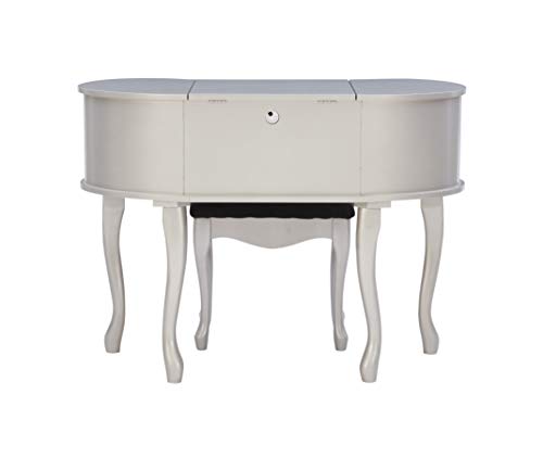 Linon Paloma Vanity Set, 30" x 40.5" x 19.25", Silver