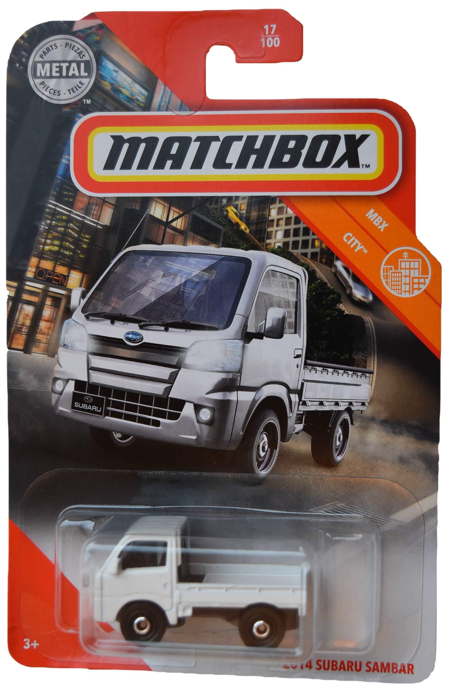 Matchbox City 2014 Subaru Sambar 17/100, White