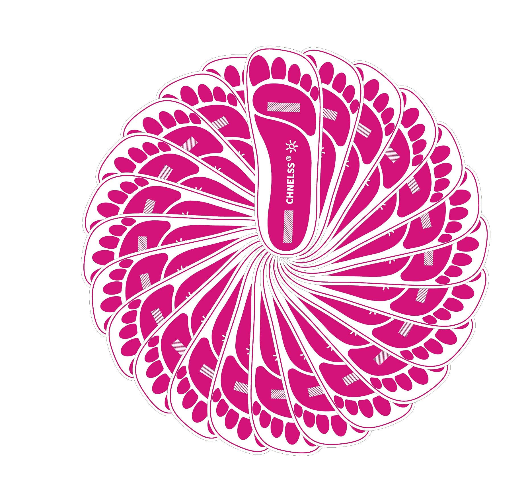 Pink 25Pairs(50Feets) of Spray Tanning Tan Sole Pads Protector Sunless Disposable