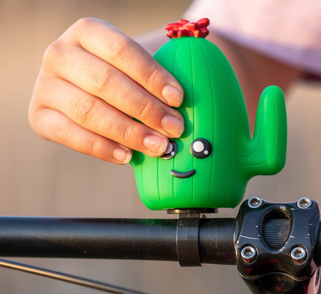 MSW Bike Squeeze Bike Horn for Kids | Squeaky Soft Characters | Cool Cactus