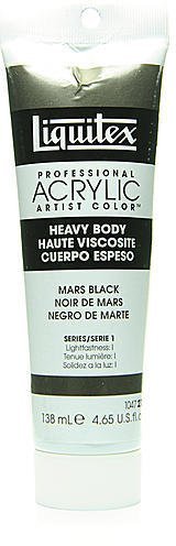 Liquitex Heavy Body Professional Artist Acrylic Colors (Mars Black) - 4.65 oz. 1 pcs sku# 1830611MA