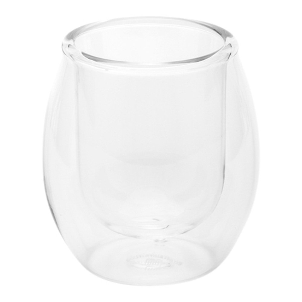 Restaurantware Forma 3 Ounce Mousse Glass Cups 10 Double Wall Appetizer Shot Glasses - Does Not Chip Reusable Clear Glass Sample Cups Rolled Rim For Mini Appetizers Or Desserts