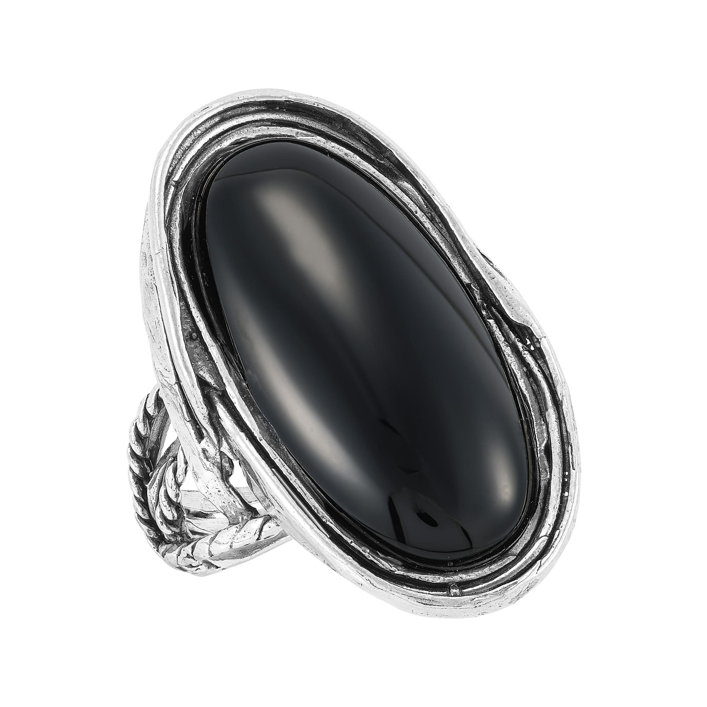 Silpada 'Black Beauty' Sterling Silver Onyx Ring, Size 8, Size 8