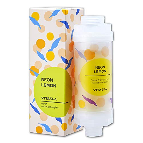 VITASPA Vitamin C shower Water Filter (Yellow) - Exellent Skin & Hair Enhancement, Aroma Therapy, Remove Chlorine & Impurities/Gift idea For Her/Him, wife, girlfriend