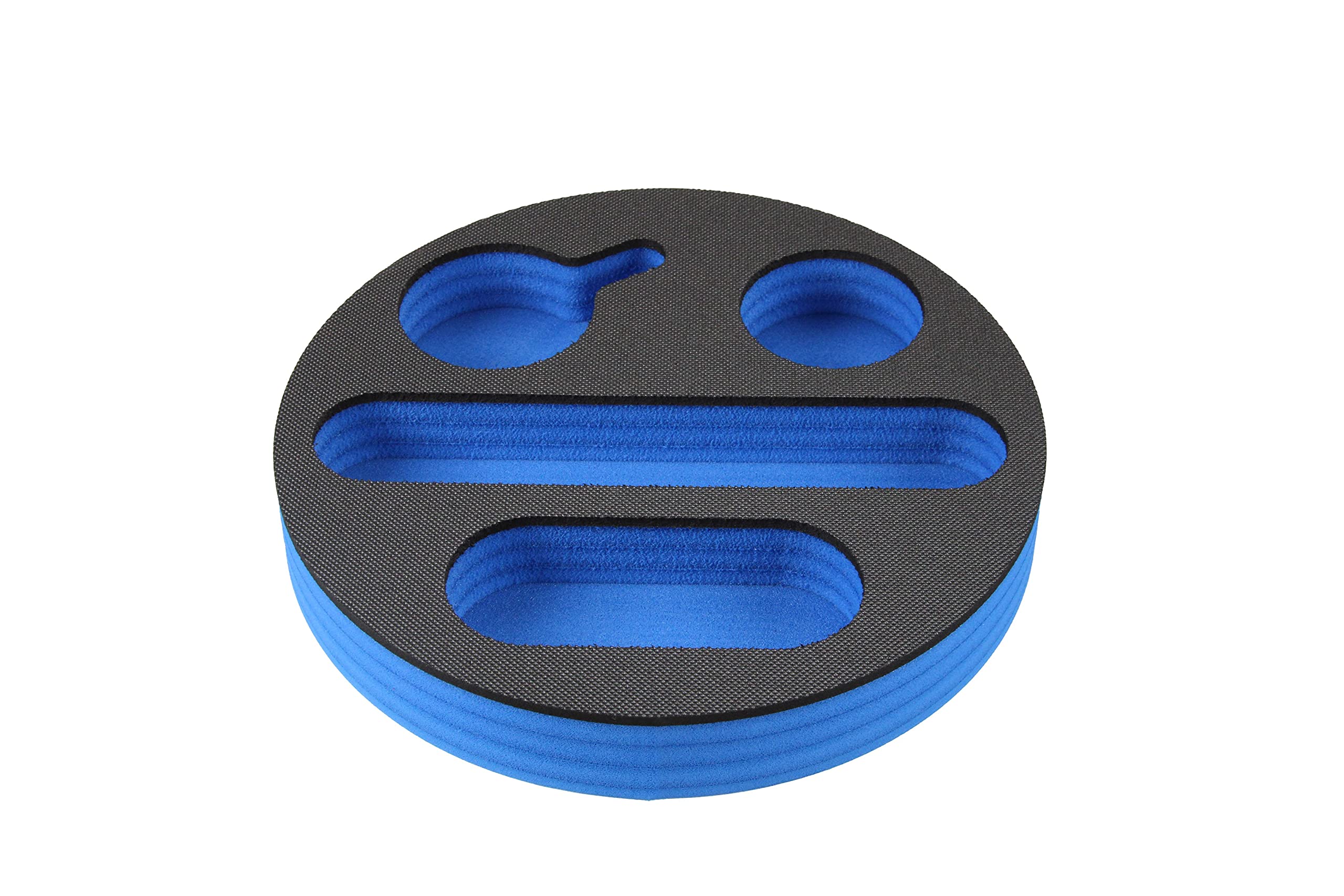 Polar Whale Couch Drink Holder Blue and Black Refreshment Tray for Sofa Bed Floor Car RV Lounge TV Room Durable Foam 4 Compartments with Game Controller Slot 13.75 Inches Wide