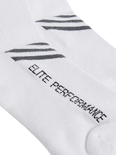 Mizuno Volleyball Runbird Crew Socks, White, Medium