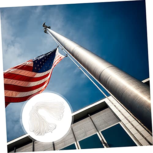 Yardwe Clothes Line Outdoors 1pc Flagpole Rope Camping Clothesline Travel Clothesline Outdoor Clothesline Laundry Rope Line Flagpole Replacement Cotton Rope Clothes Drying Rope Set