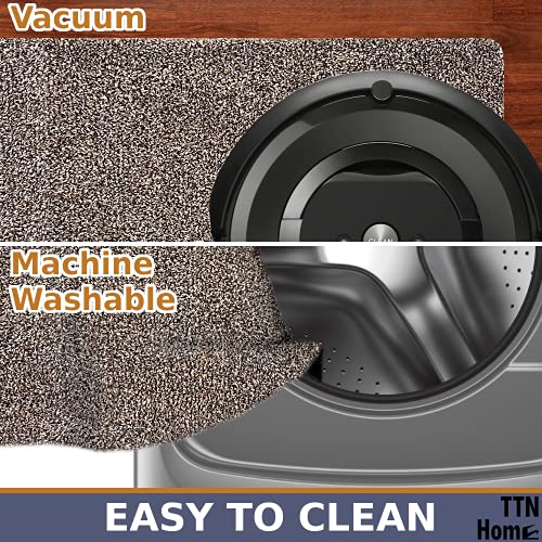 TTN Home Entryway Rug 24" x 36", Front Door Mat Indoor Entrance, Indoor Door Mat, Microfiber Rugs for Entryway, Entry Throw Rug with Rubber Backing Washable, Absorbent Door Mat, Muddy Mat for Dog