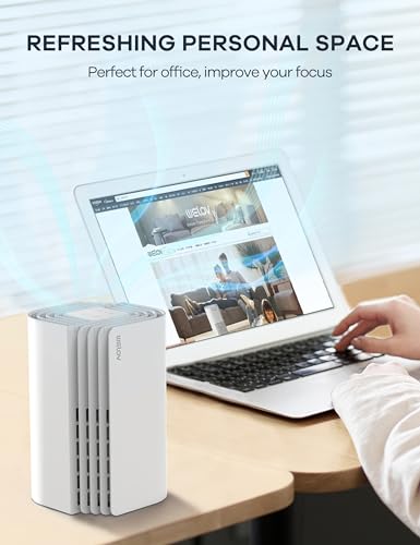 WELOV Air Purifiers for Home, Mini Portable H13 HEPA Air Purifiers with Aromatherapy for Better Sleep, 315 Sq Ft Coverage, 23dB Air Purifier for Bedroom
