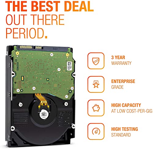 WD 10TB Ultrastar DC HC510 7200 RPM SATA 6.0Gb/s 3.5in Internal Hard Drive Model 0F27452 (Renewed)