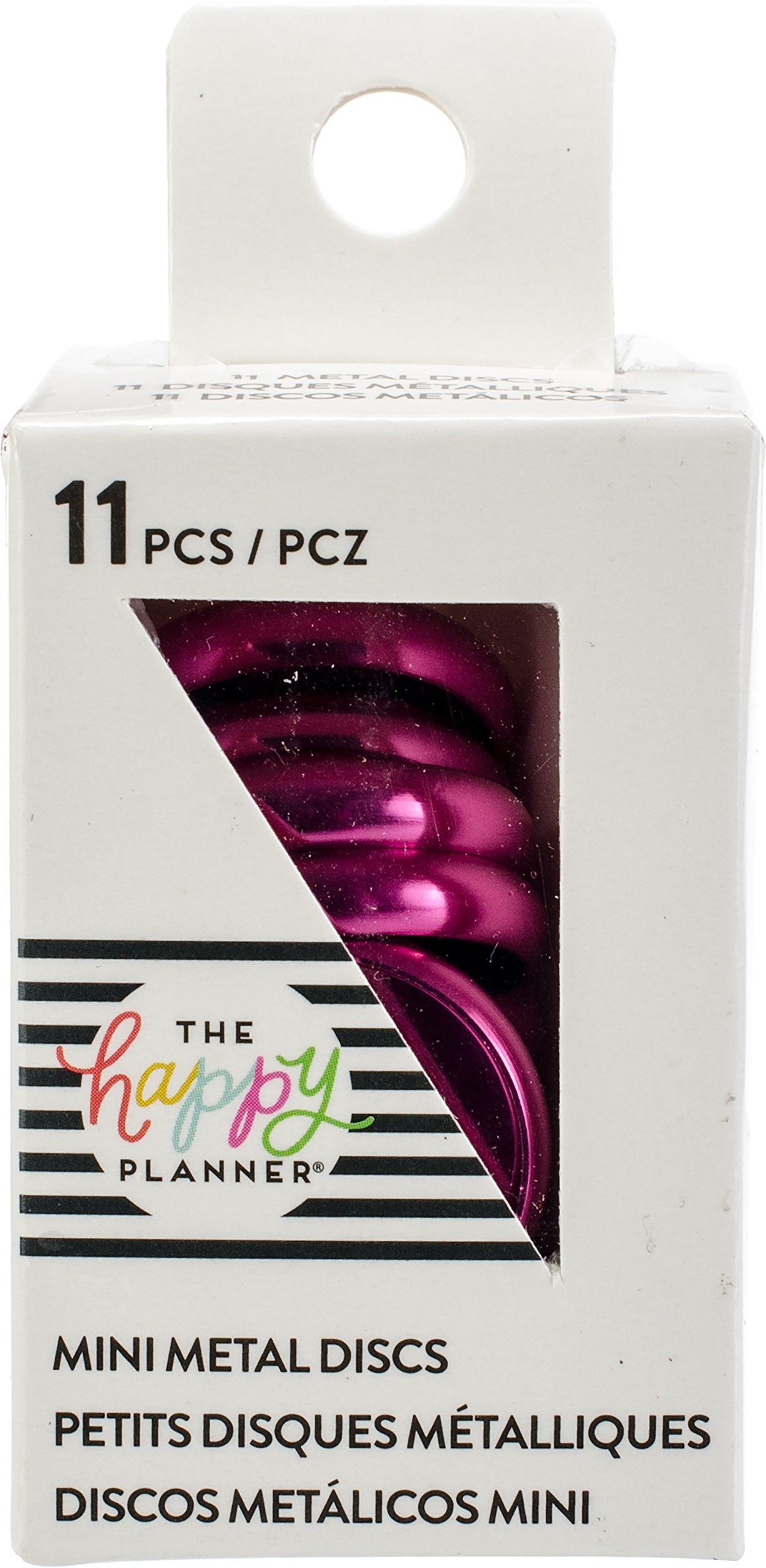 Me & My Big Ideas Happy Planner Mini Metal Expander Discs, Hot Pink