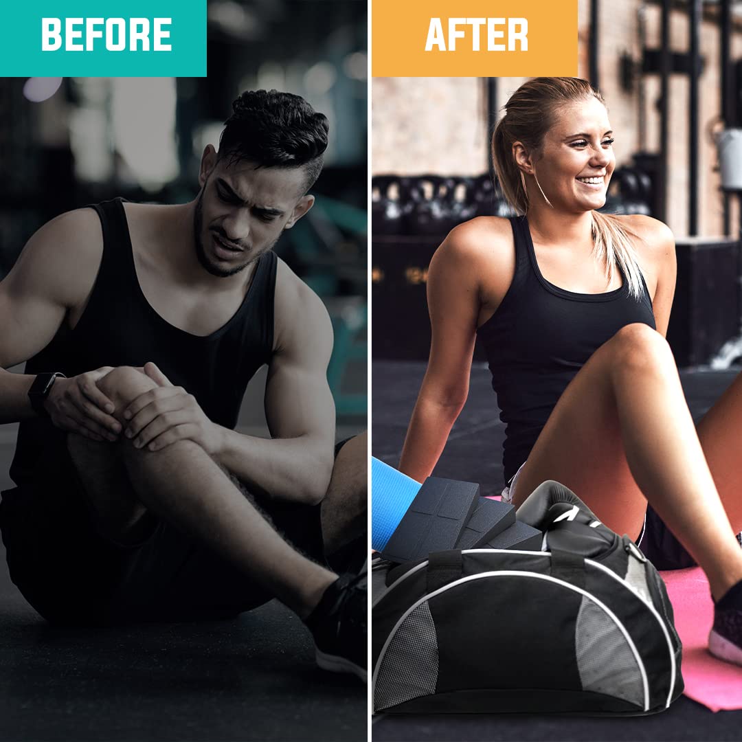 Squat Wedge Block (Box of 3) - Knees Over Toes Epp Foam Blocks - Non-Slip Calf Raise Block - Adjustable Slant Board for Squats - Squat wedges for Yoga & Stretching - Calf Exercise Equipment