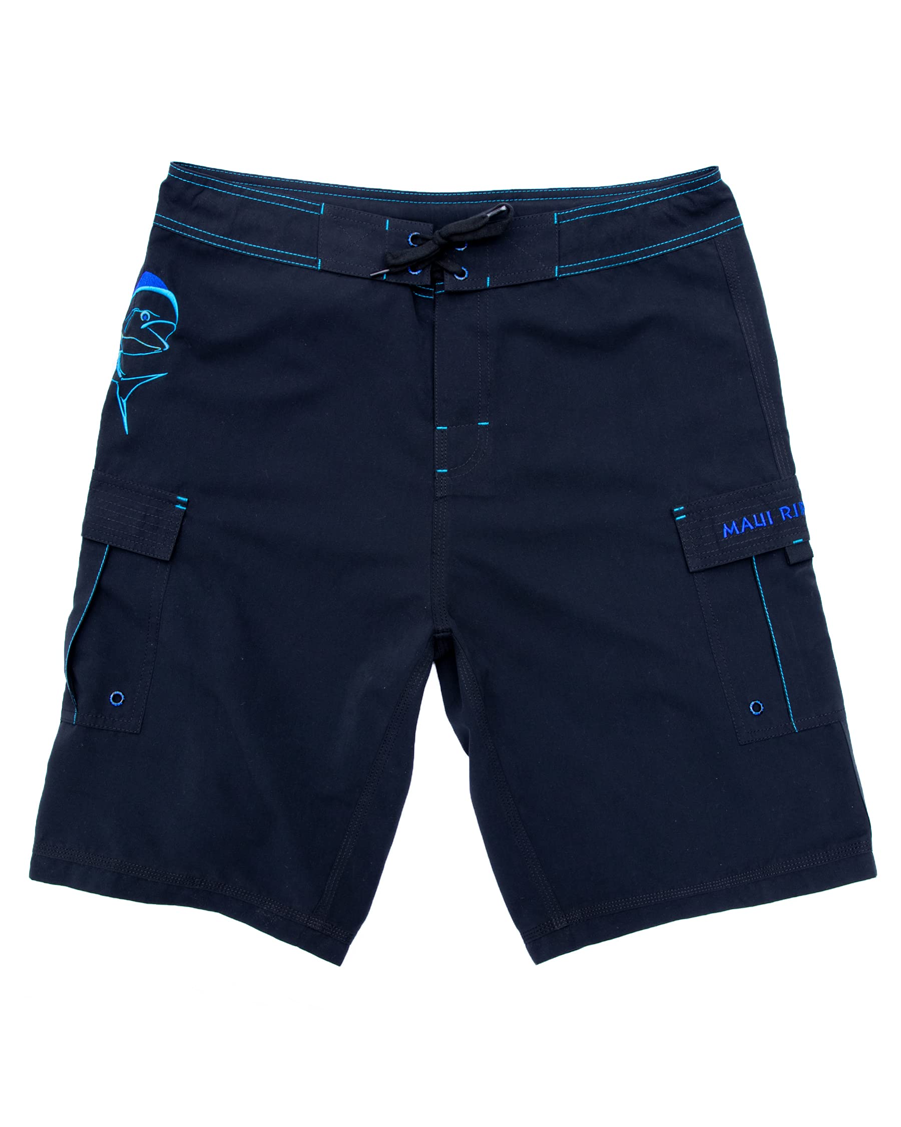 Maui Rippers Men's 22" Mahi Fisherman Short, Black (36)