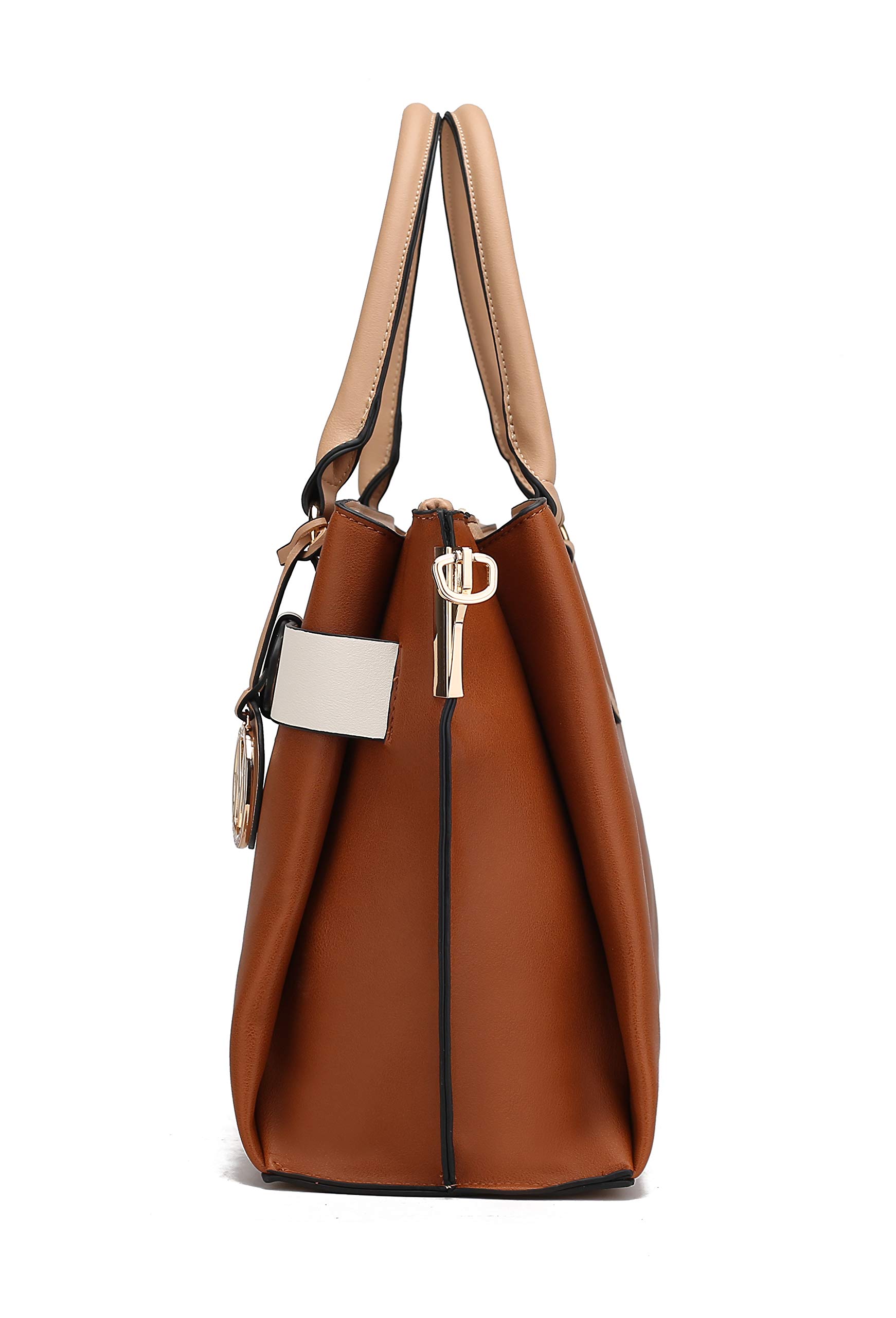 MKF Collection Millie Satchel Crossbody Shoulder Strap Bag by Mia K. Purple