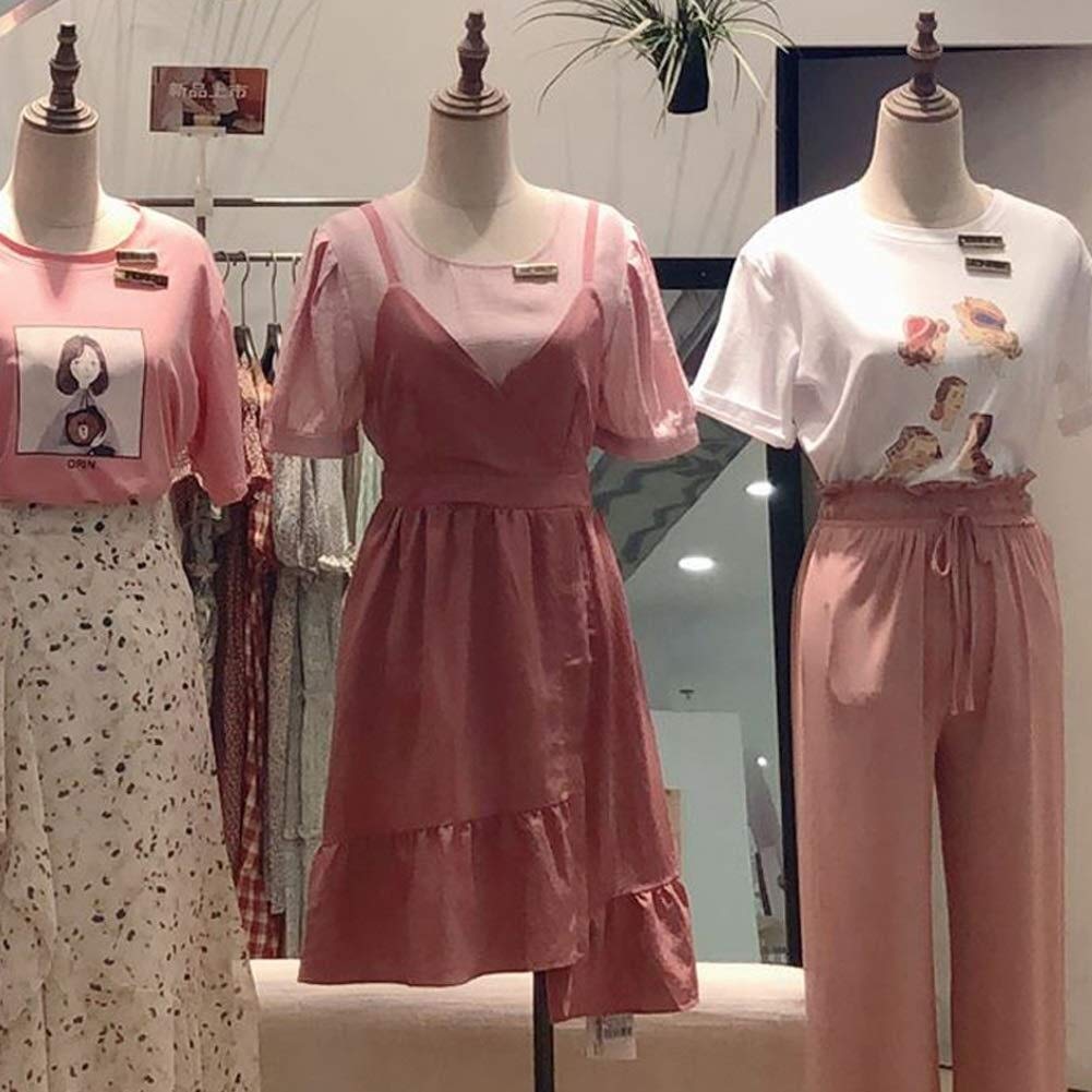 Mannequin Torso Mannequin Dress Form Torso Female Tailors Dummy Dressmakers Dummies Fashion Students Display Bust with Solid Wood Arm Flexible Adjustment for Apparel Jewe