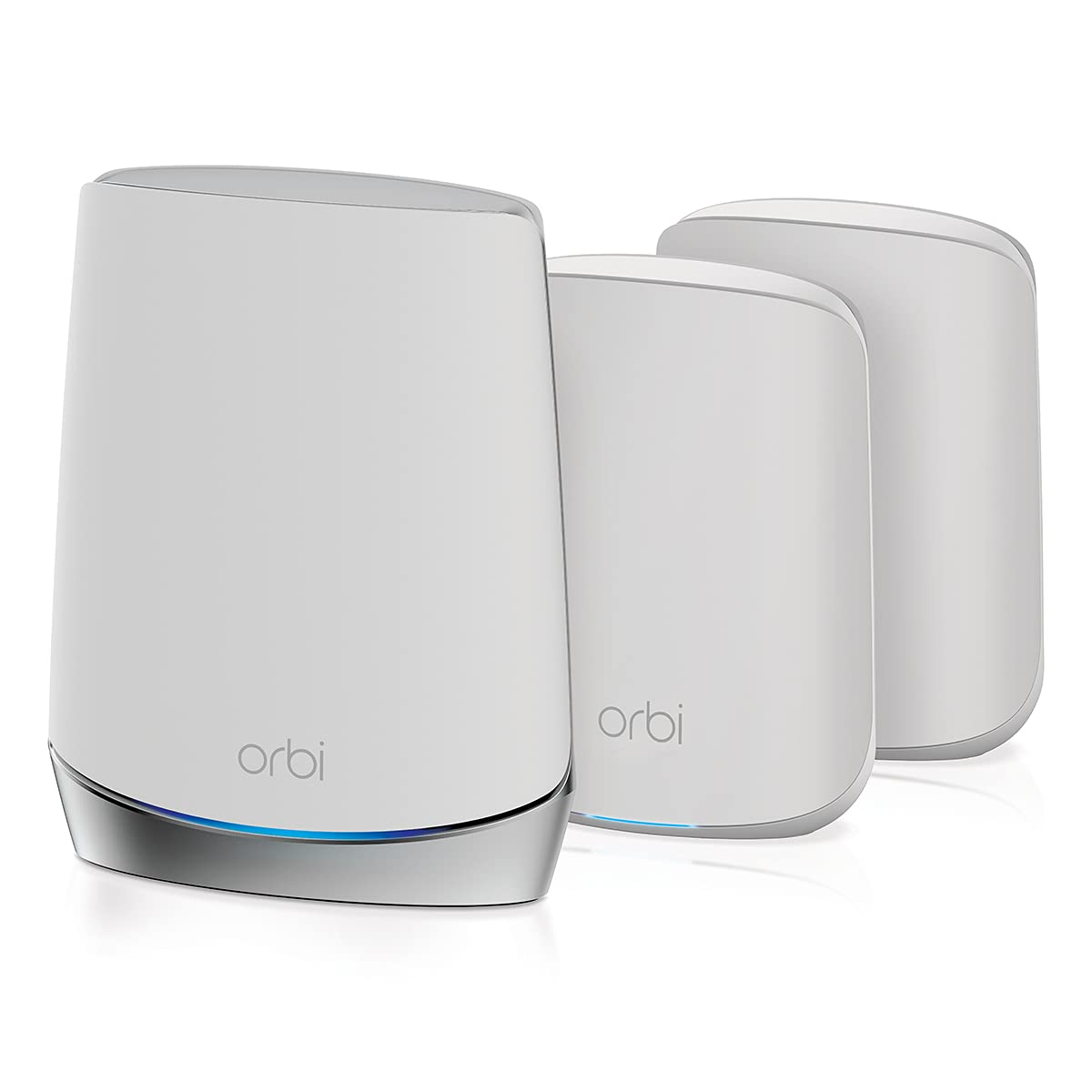 NETGEAR Orbi Whole Home Tri-Band Mesh WiFi 6 System (RBK653) β Router with 2 Satellite Extenders, Coverage Up to 6,000 Square Feet, 40 Devices, AX3000 (Up to 3Gbps)