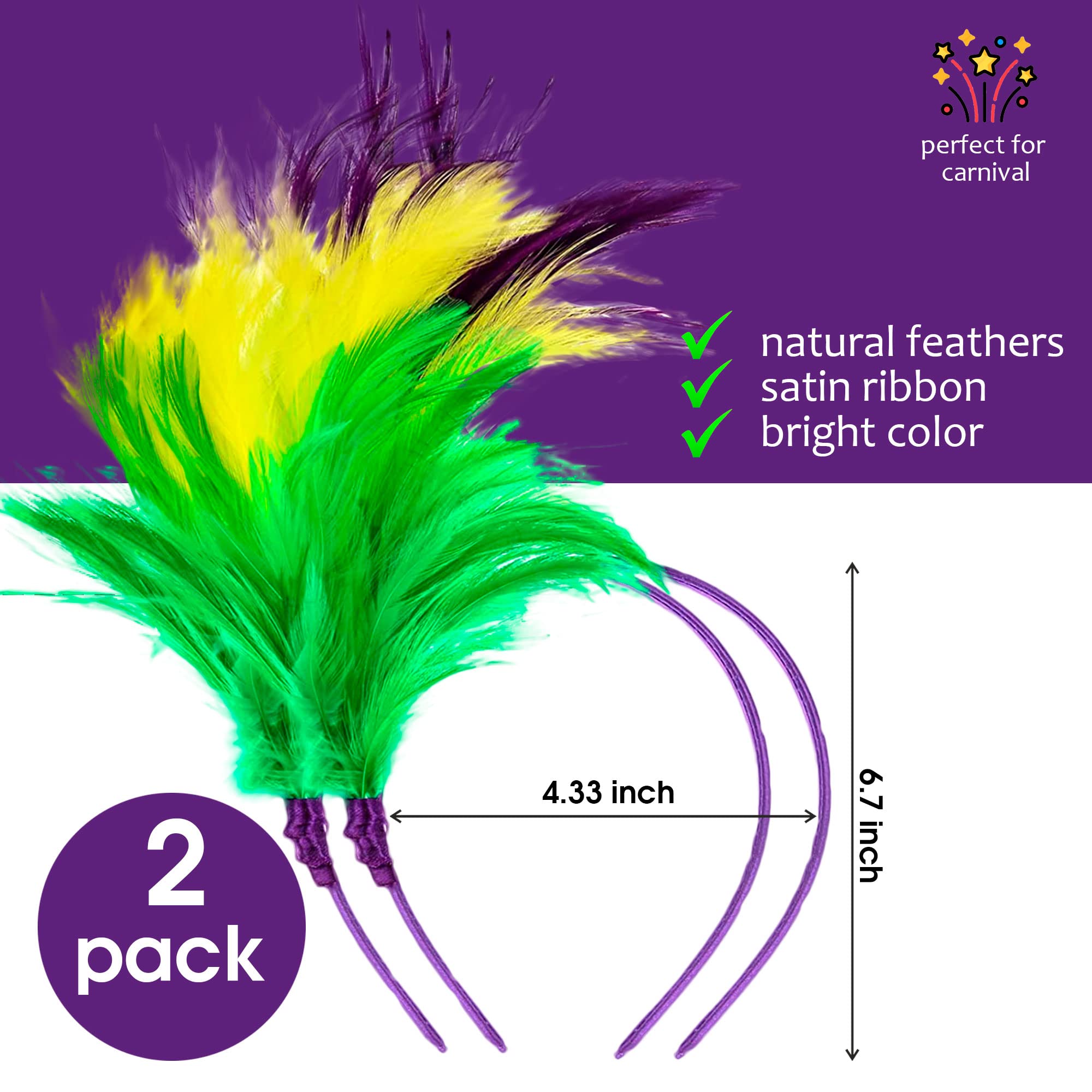 SunnyPro Rainbow Pride Accessories for Women Headband LGBTQ Gay Stuff Feather Fascinator