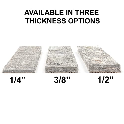 Mohawk Home 6' x 9' Non Slip Rug Pad Gripper 1/4 Thick Dual Surface Felt + Rubber Gripper - Safe for All Floors, Synthetic Fiber, Brown