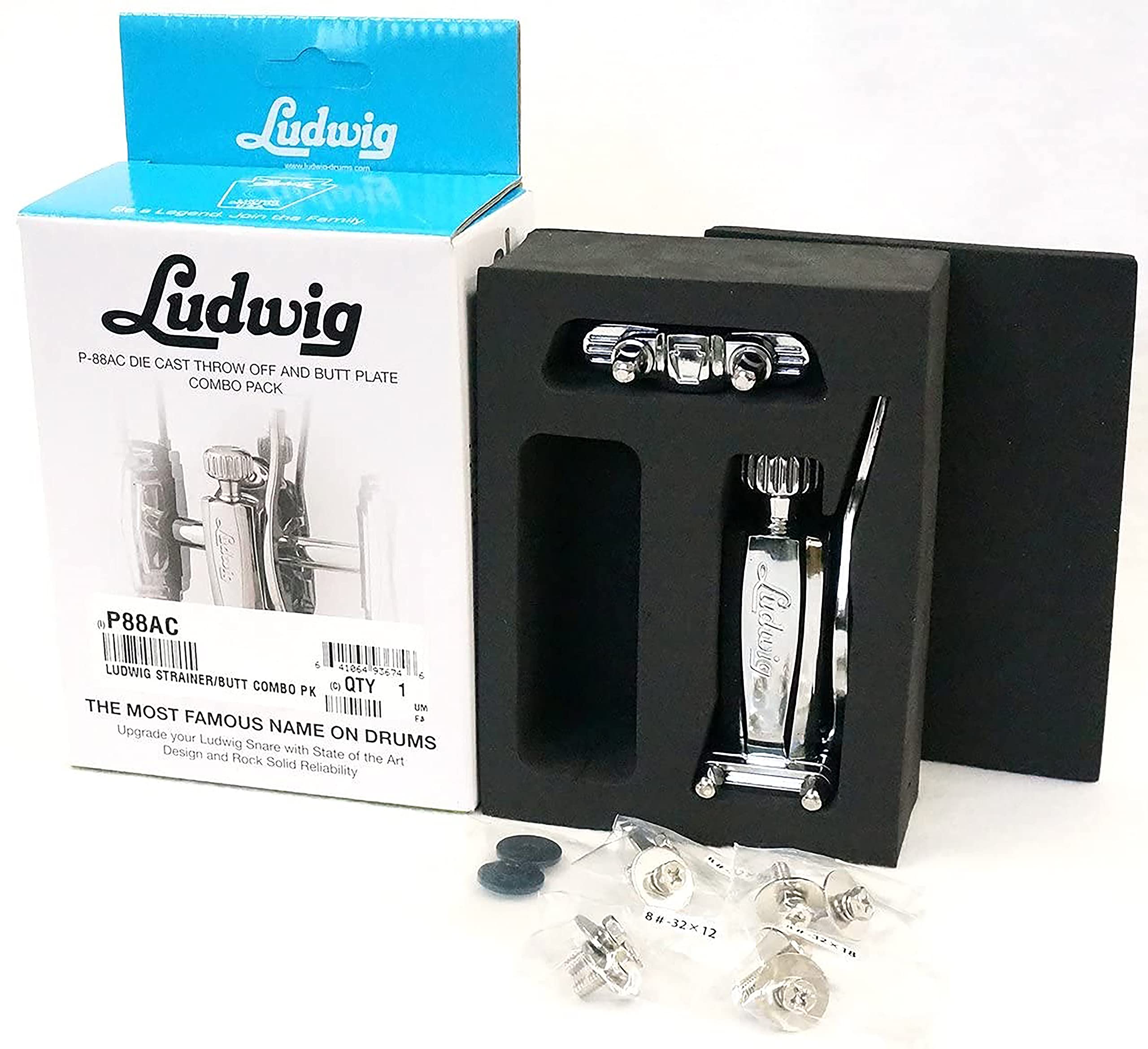 Ludwig Drum Set Clamp (P88AC),Silver