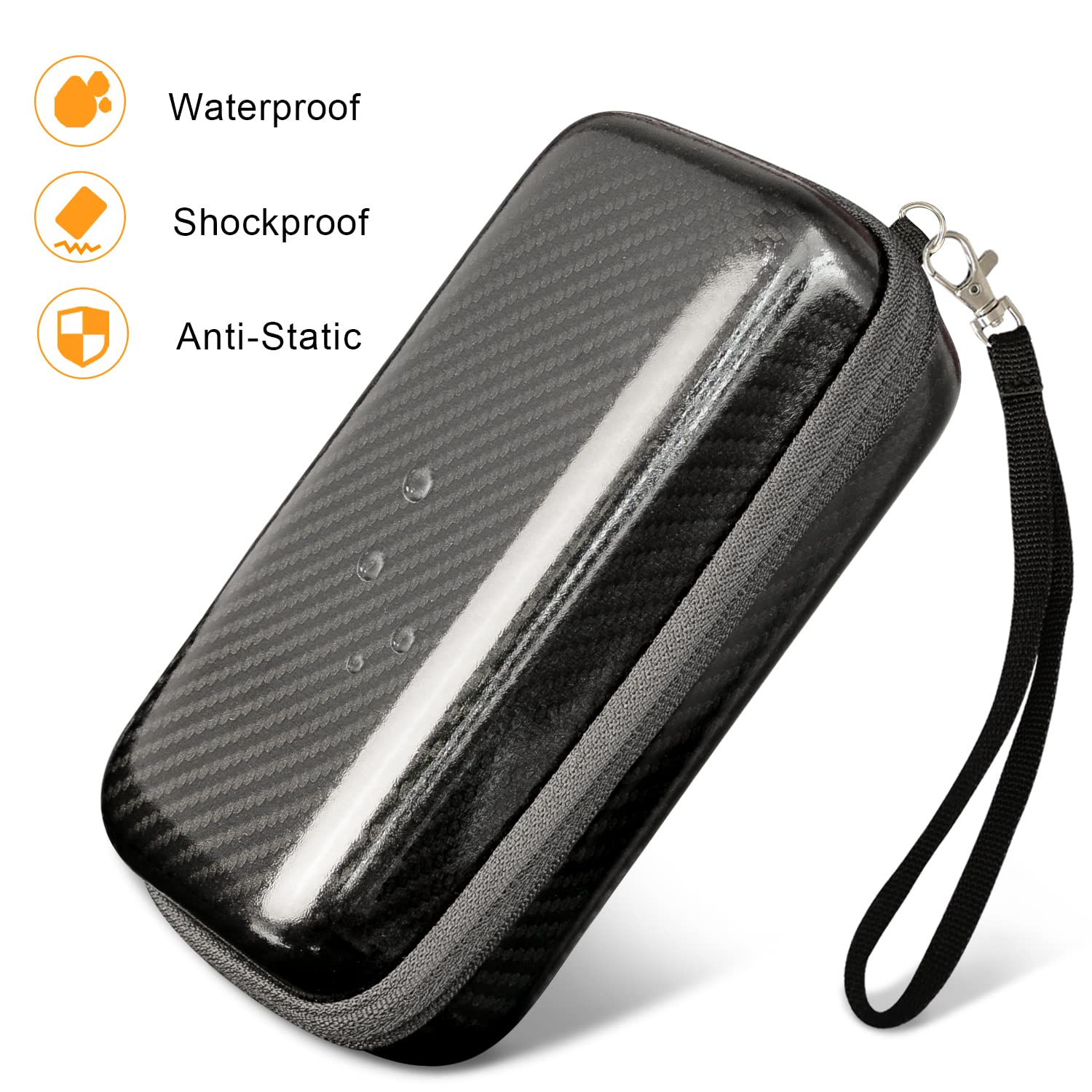 Ravaver Hard Storage Case for Rode Microphones Wireless GO II Dual Channel Wireless Microphone System, Case Only