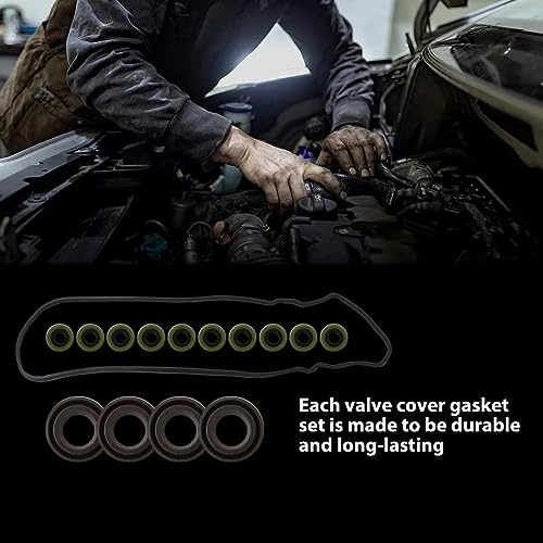 New Valve Cover Gasket VS50512R for 2000 Toyota Tacoma SR5 Extended Cab Pickup 2-Door 2.4L 2438CC l4 Gas DOHC Naturally Aspirated Eng. Code "2RZFE"