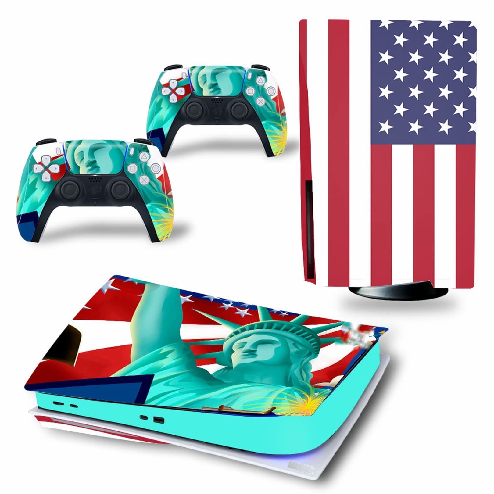 Top factory BUCEN for PS5 Skin Disc Edition & Digital Edition Console and Controller Vinyl Cover Skins Wraps Scratch Resistant, Compatible 27875 Anti Scratch (Size : Disc Version)