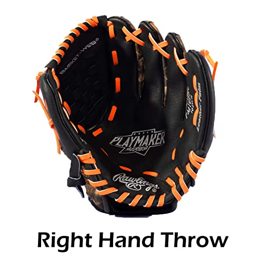 Rawlings Playmaker Camo Kids Baseball Glove for Kids 5-8 - TBall Glove – 11" - Right Hand Throw - Glove Fits on Left Hand - Make Selection Carefully