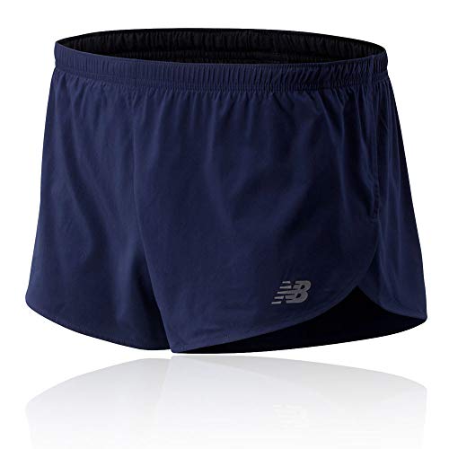 New Balance Men's Accelerate 3 Inch Split Short, Eclipse , Large