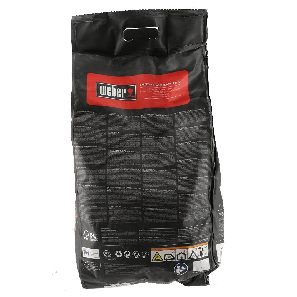 Weber 17590168, Black, Briquettes, 30 x 20 x 17 cm | 17590, 4-kilograms