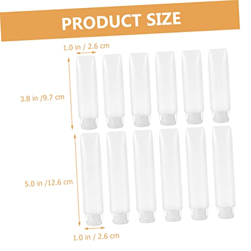 Zerodeko 12pcs lotion bottle pp refillable travel bottles face wash dispenser Multipurpose travel containers for toiletries Vial multi-use lotion bottles empty bottle Leakproof