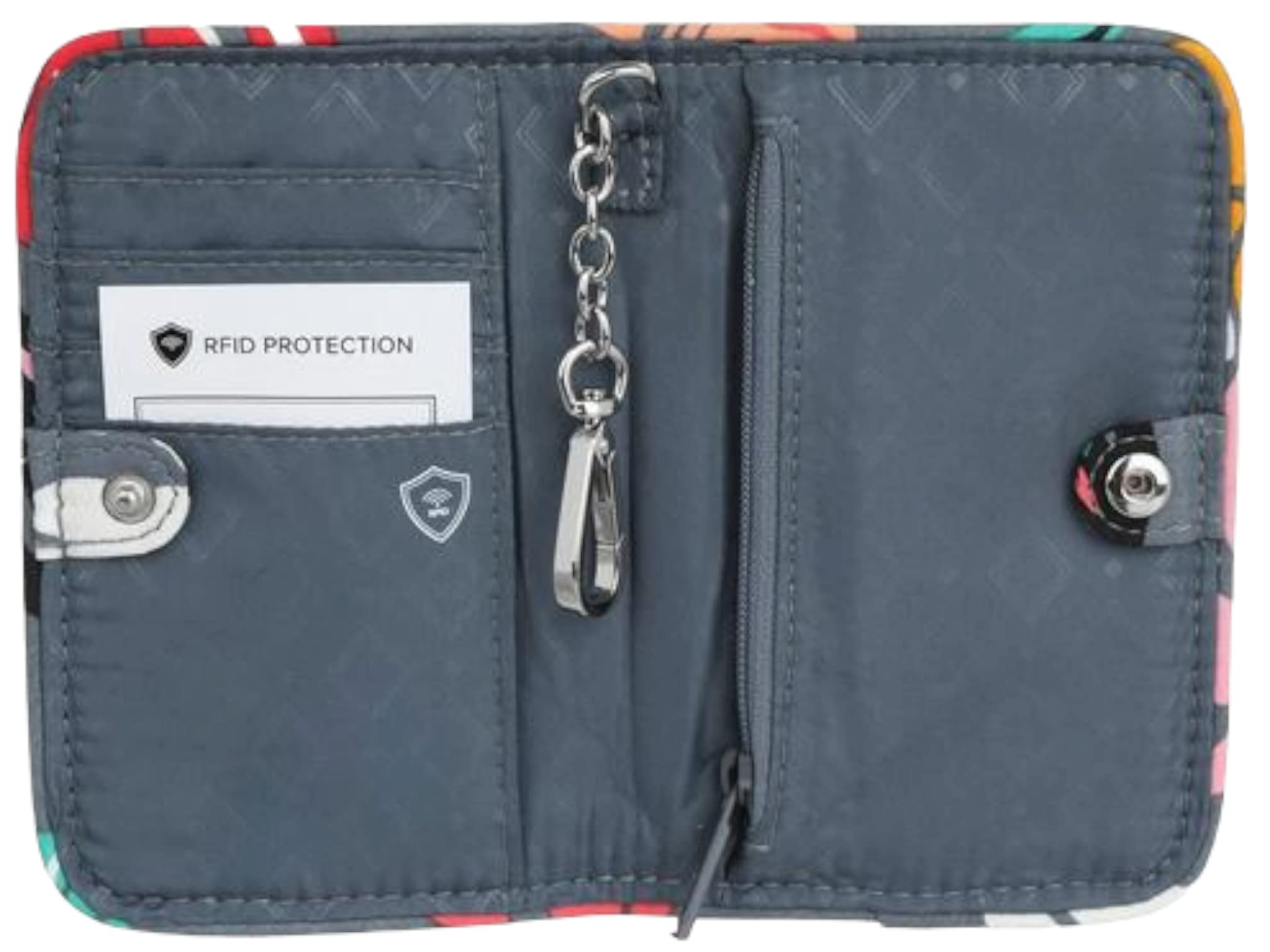 Vera Bradley RFID Small Bifold Wallet in Coastal Paradise