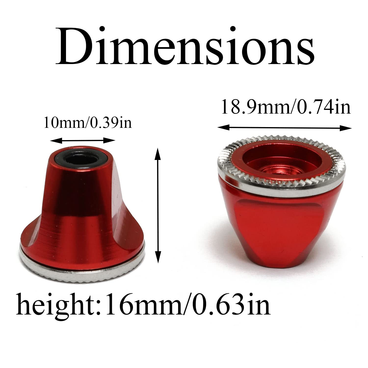 Pro Bamboo Kitchen 2pcs Bicycle Quick Release Lever Nut Red M5 Screw Non-Slip Nut Mountain Bike Quick Release Shaft All Aluminum Alloy Nut for Fixed Gear Road Bike Modified Parts