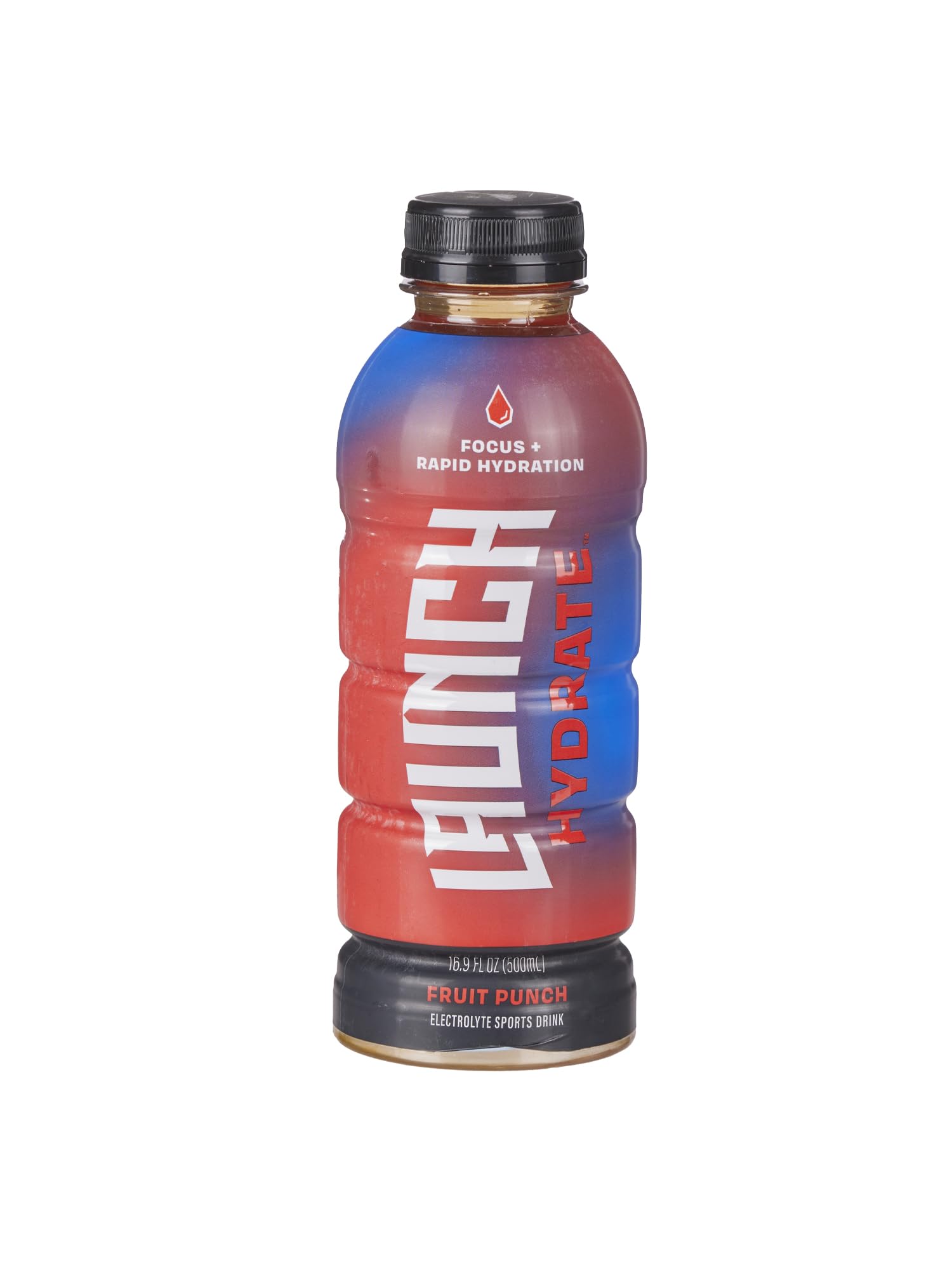 Launch Hydrate Sports Drink, Fruit Punch, 16 Fl Oz, Electrolytes, Vitamins and Minerals Packed, Perfect for Athletes, (Pack of 12)