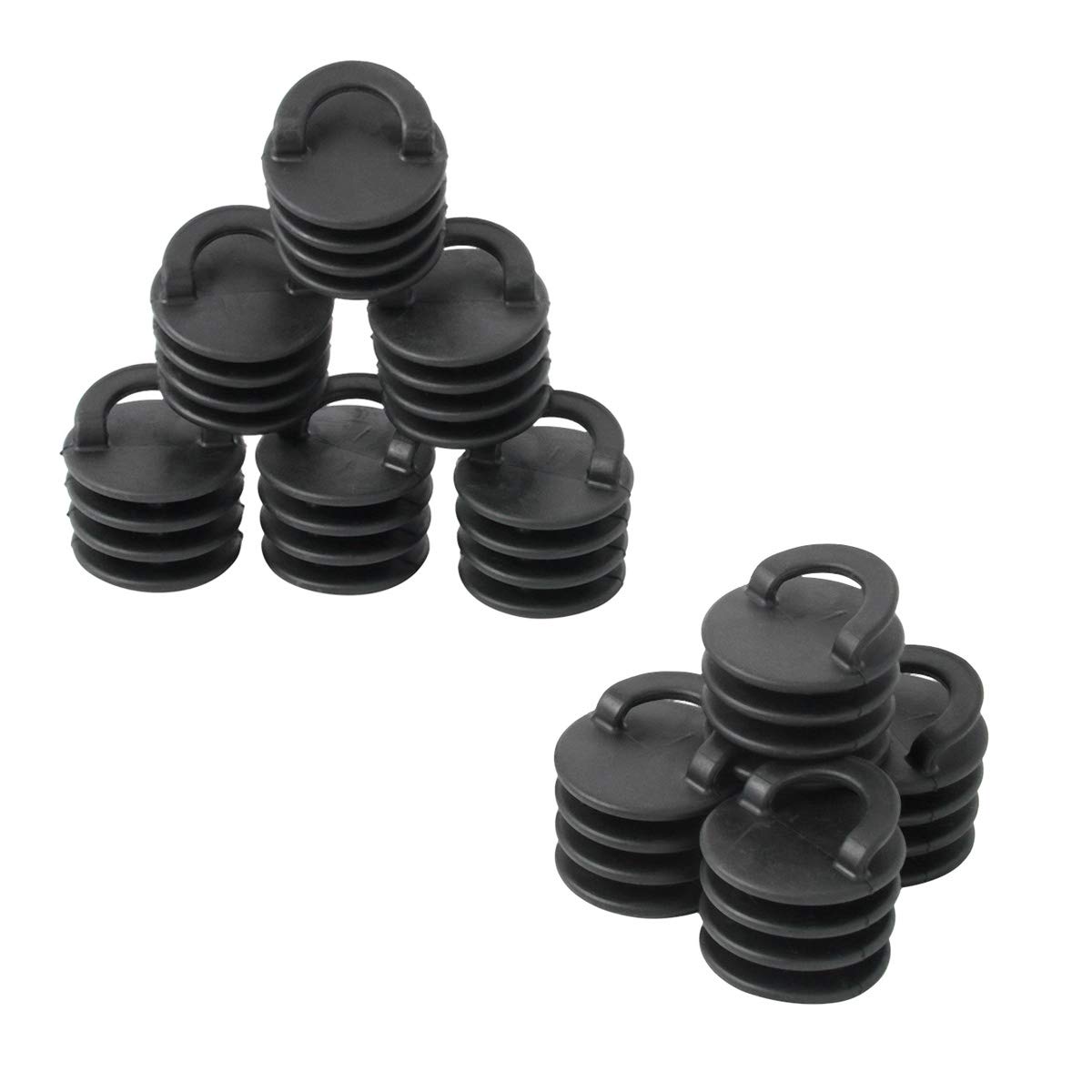 NovelBee 10 Pack of Marine Scupper Stoppers Scupper Plugs bungs for Kayak Canoe Boat Drain Holes (Top Diameter:1.2")