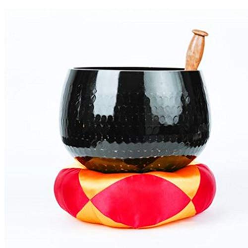 TJLSS Black Copper Buddha Sound Bowl Temple Copper Ornaments Yoga Meditation Bronze Sound Copper