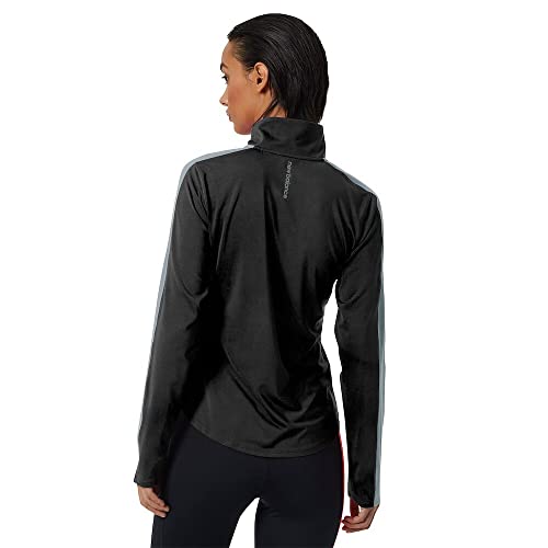 New Balance Women's Accelerate Half Zip, Black , XX-Large